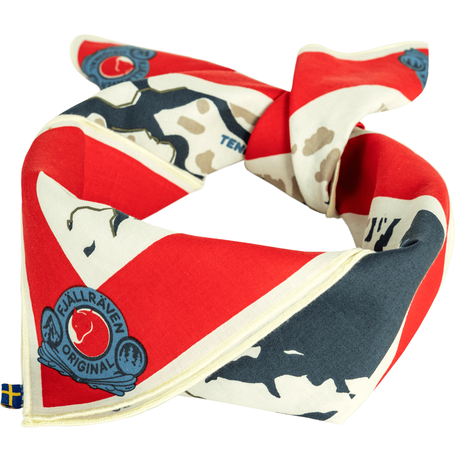 Fjällräven Swedish Map Scarf | Versatile Organic Cotton Print ...
